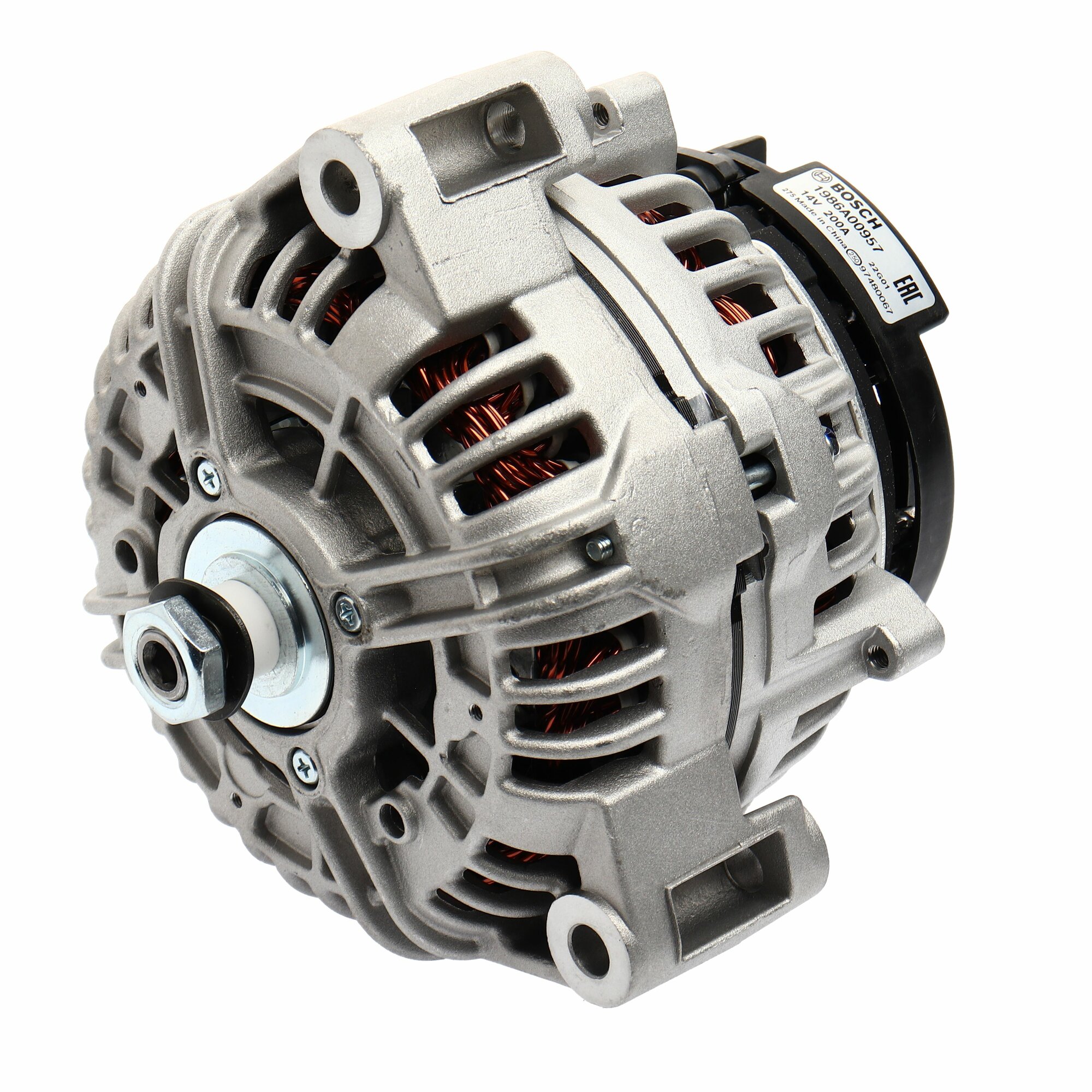 Генератор (14В,200А) Bosch Арт.1986A00957 / CATERPILLAR JOHN DEERE 7980,6930,6170M