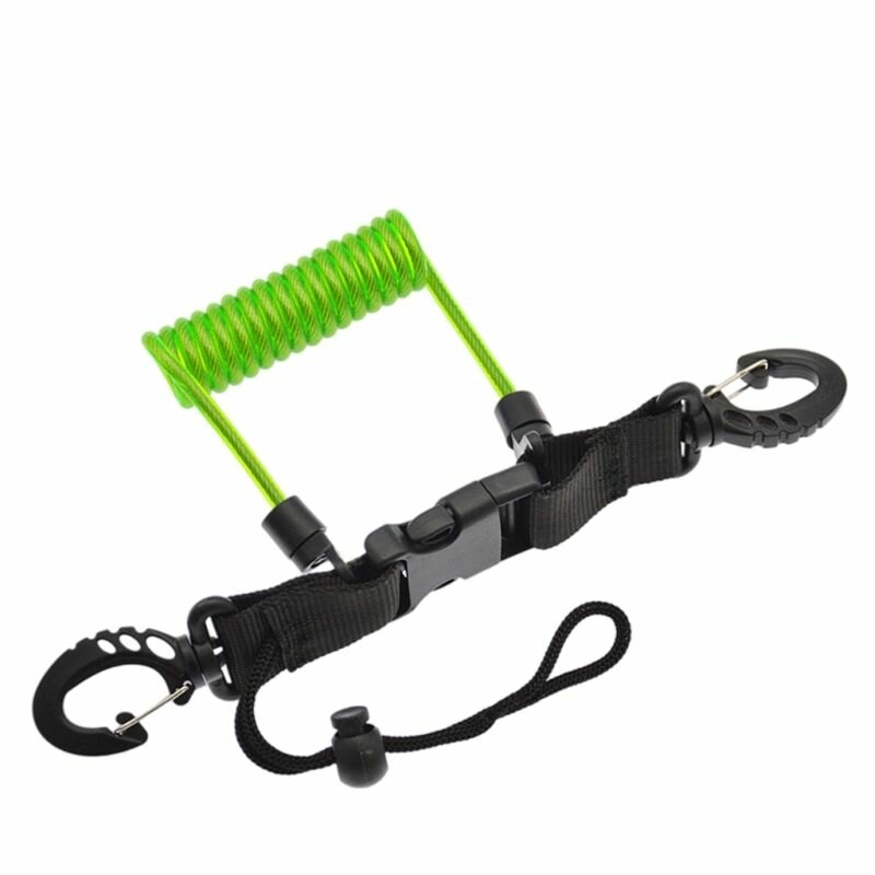 Канат для камеры каяка с карабином, Зеленый