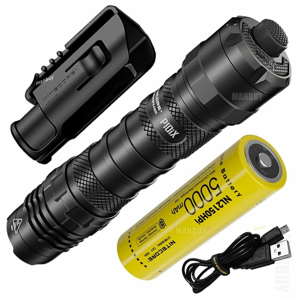 Nitecore P10ix 4000 люмен Ультра компактный USB-C зарядный фонарик