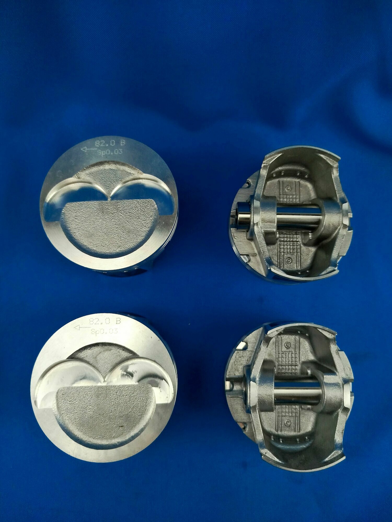 Поршня с пальцами "LECAR" для автомобилей Калина 2, Гранта, Приора 8кл. 82,0 B