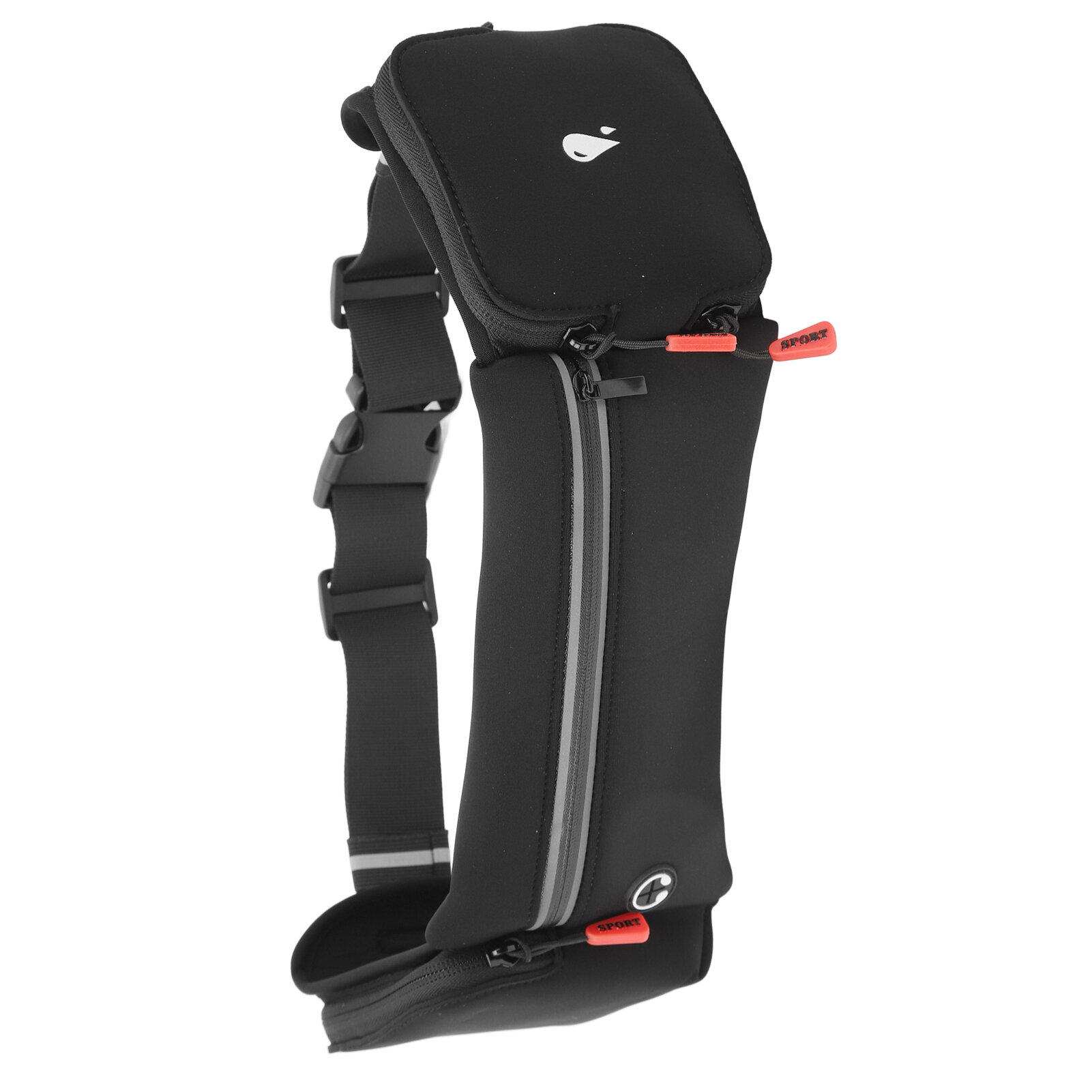 Поясная сумка для бега, пояс для гидратации, держатель для бутылки с водой, водонепроницаемая сумка для пешего туризма, альпинизма, спорта на открытом воздухе, фитнеса, черного цвета