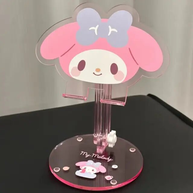 Милая подставка для телефона My Melody Kuromi, регулируемый настольный держатель для Iphone, Ipad, планшета, спальни, домашнего офиса, Kawaii, аниме