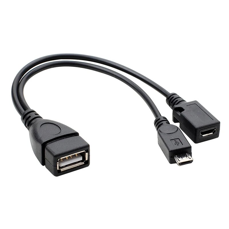 1 шт. 2 в 1 Micro USB Host Power Y Разветвитель 20 м Порт USB 2.0 Терминал Адаптер OTG Кабель для Fire Tv 3 или 2-го поколения Fire Stick