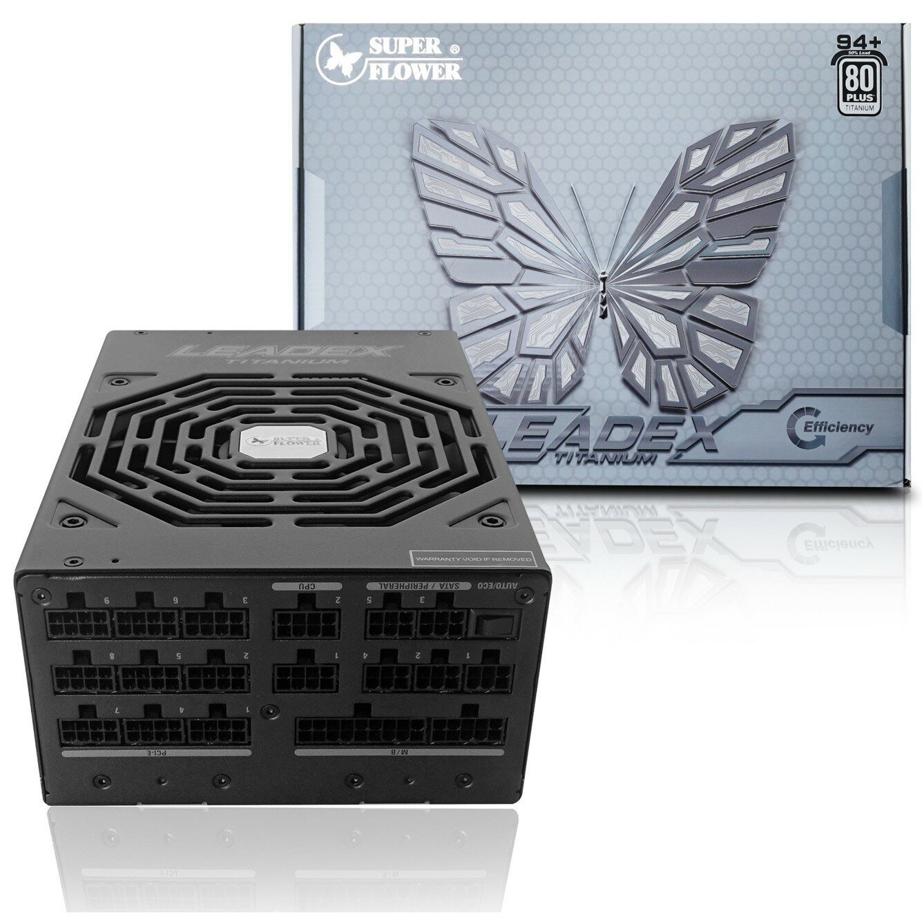 Блок питания 1600W Super Flower Leadex (SF-1600F14HT), черный, 80 Plus Titanium, APFC, ATX