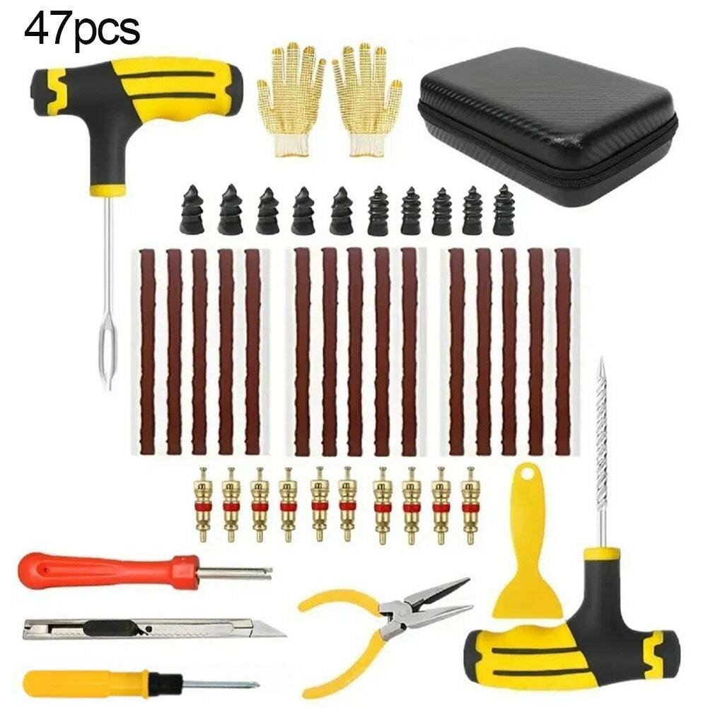 Набор инструментов для ремонта автомобильных шин из 47 предметов