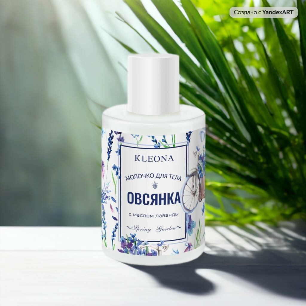 Молочко для тела Kleona Овсянка с маслом лаванды 100 мл