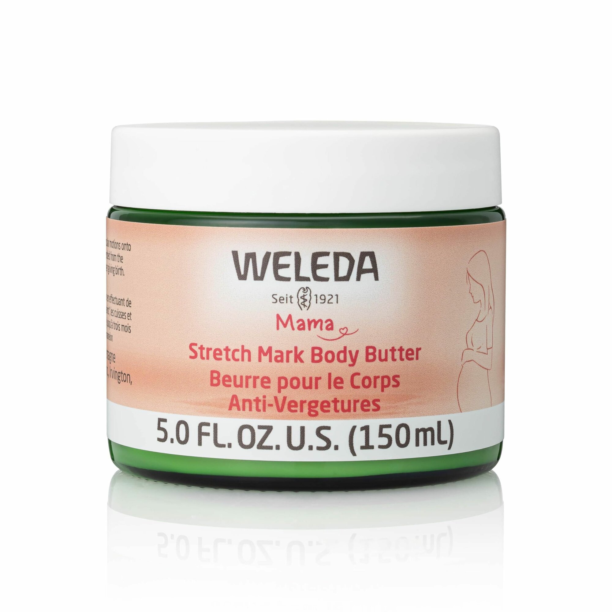 Weleda Крем для тела с маслом от растяжек, повышает эластичность кожи при беременности, 150 мл.