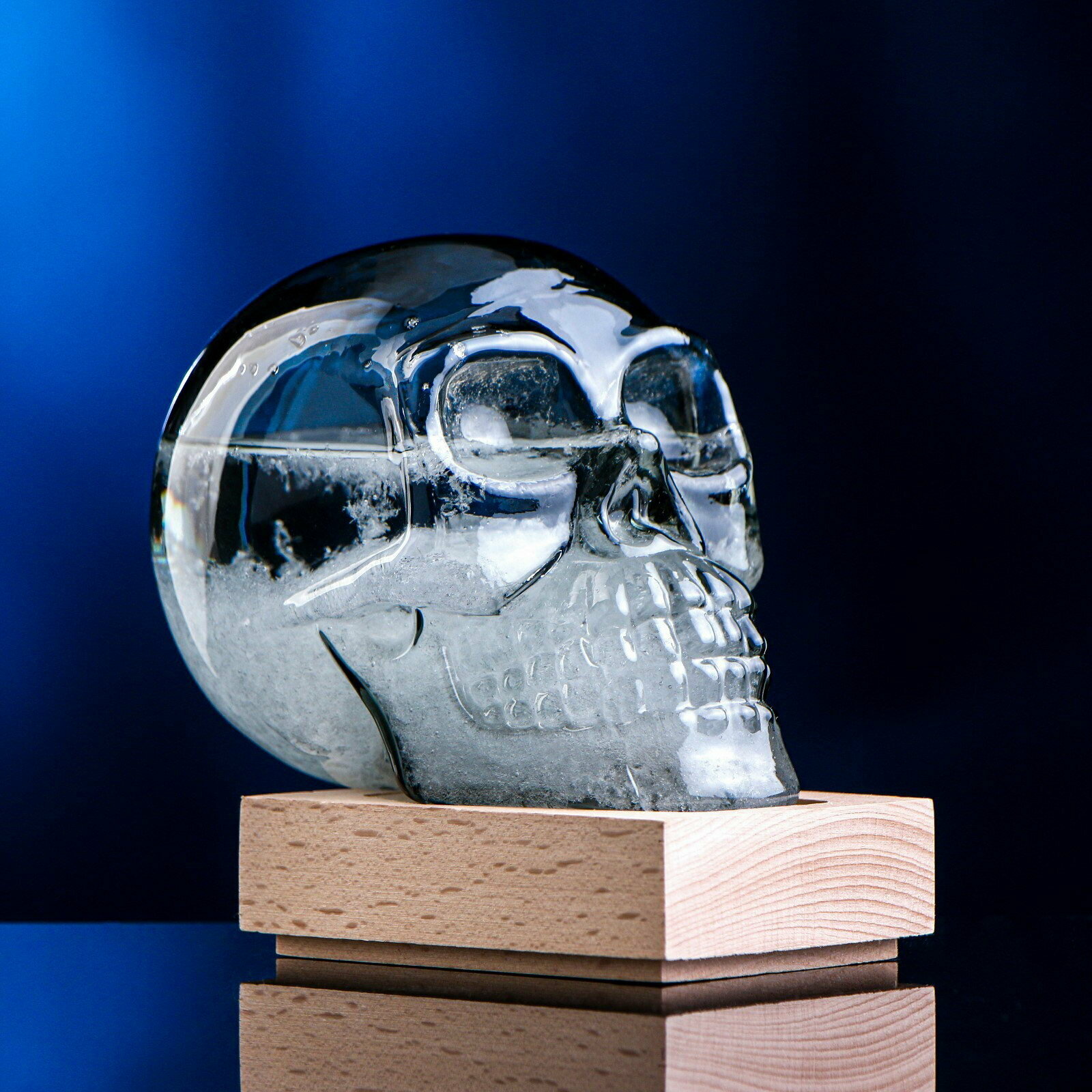 Барометр - штормгласс "Череп", 10x9 см, назначение: комнатный