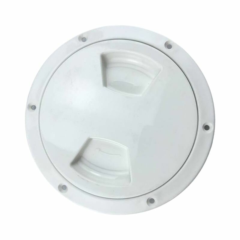 Веерообразная глянцевая крышка палубного люка, съемная накладка-4 дюйма белого цвета