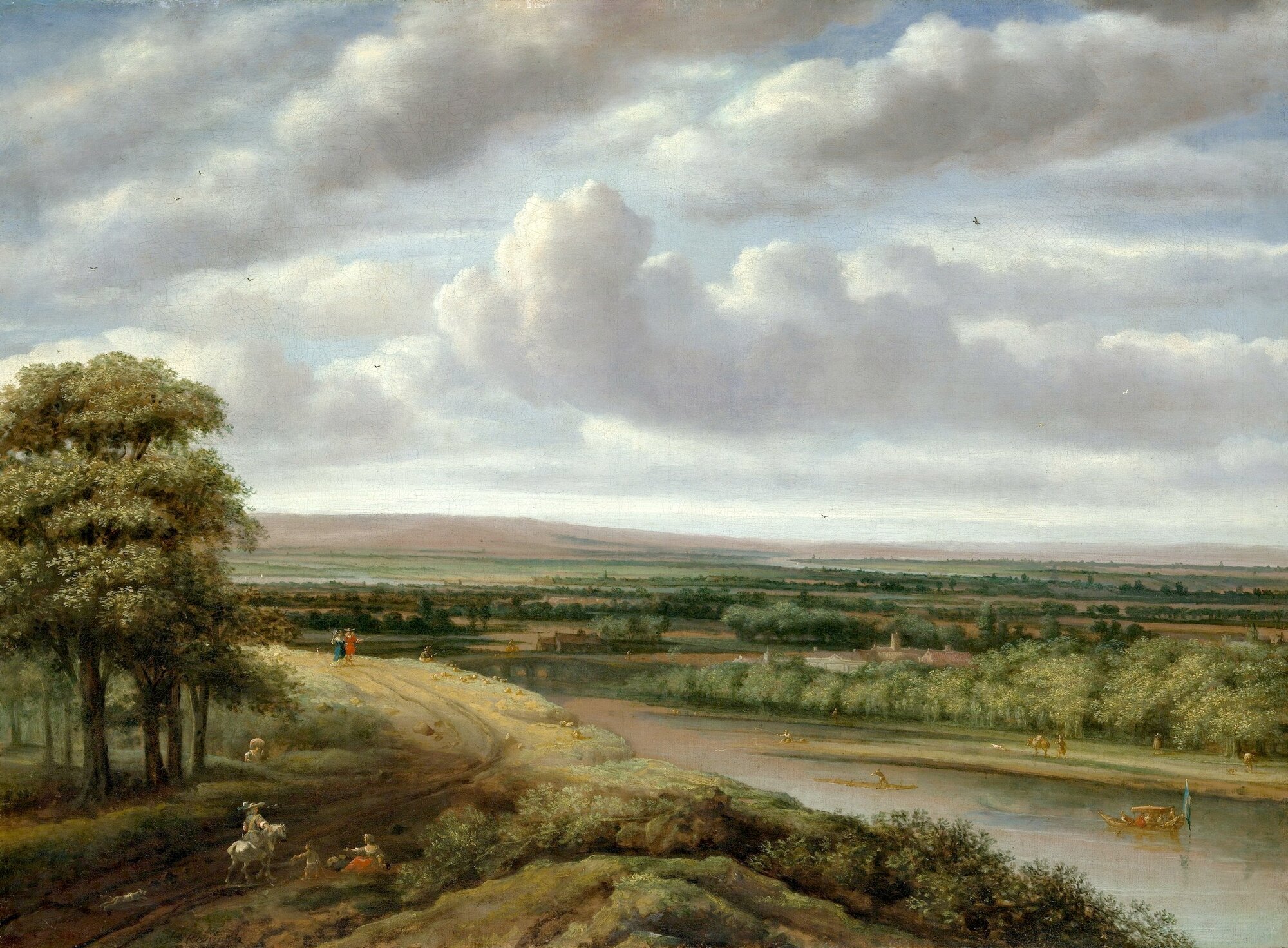 Картина Конинка Филипса Обширный лесной пейзаж 80х59 см