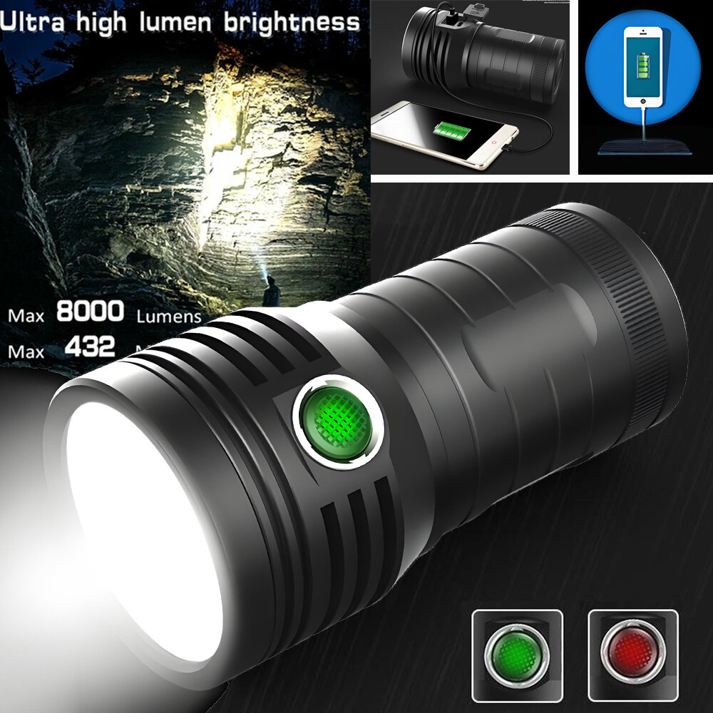 SP36 Pro Мощный светодиодный фонарик 8000лм Type-c аккумуляторный 18650 фонарь Anduril 2.0 UI 6000K