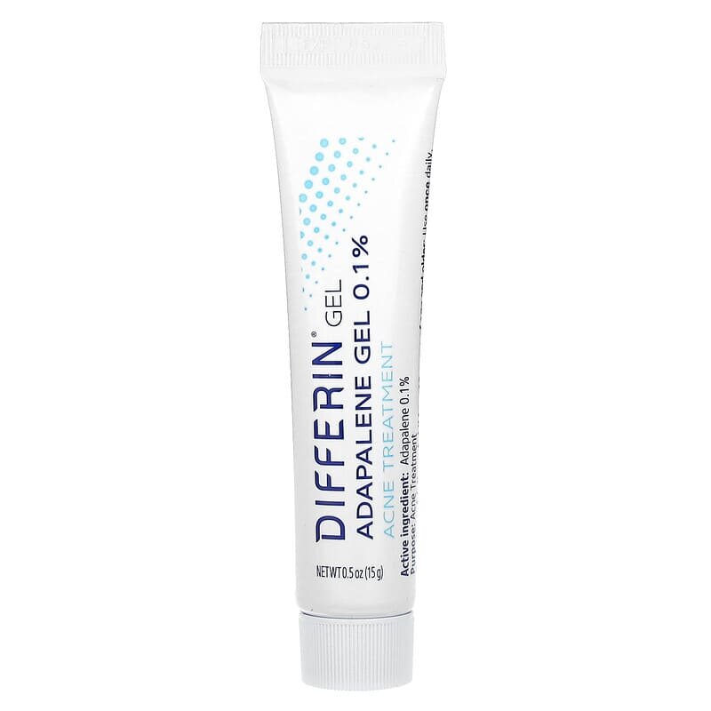 Differin, 0,1% гель с адапаленом, средство от акне, без отдушки, 15 г
