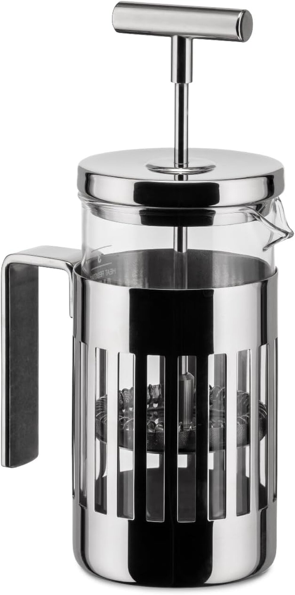 Френч-пресс - Alessi - поршневая, из нержавеющей стали и стекла, на 3 чашки, 240 мл, 9094/3