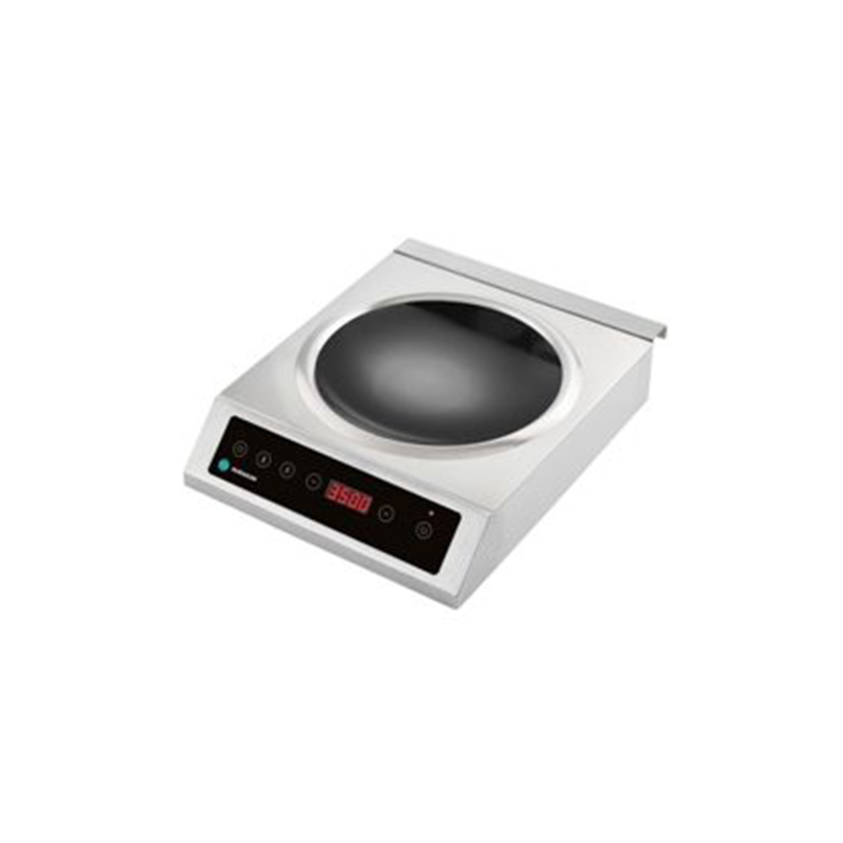 Плита WOK вок индукционная HURAKAN HKN-ICW35ML WOK. 3.5 кВт, нержавеющая сталь, конфорка вогнутой формы