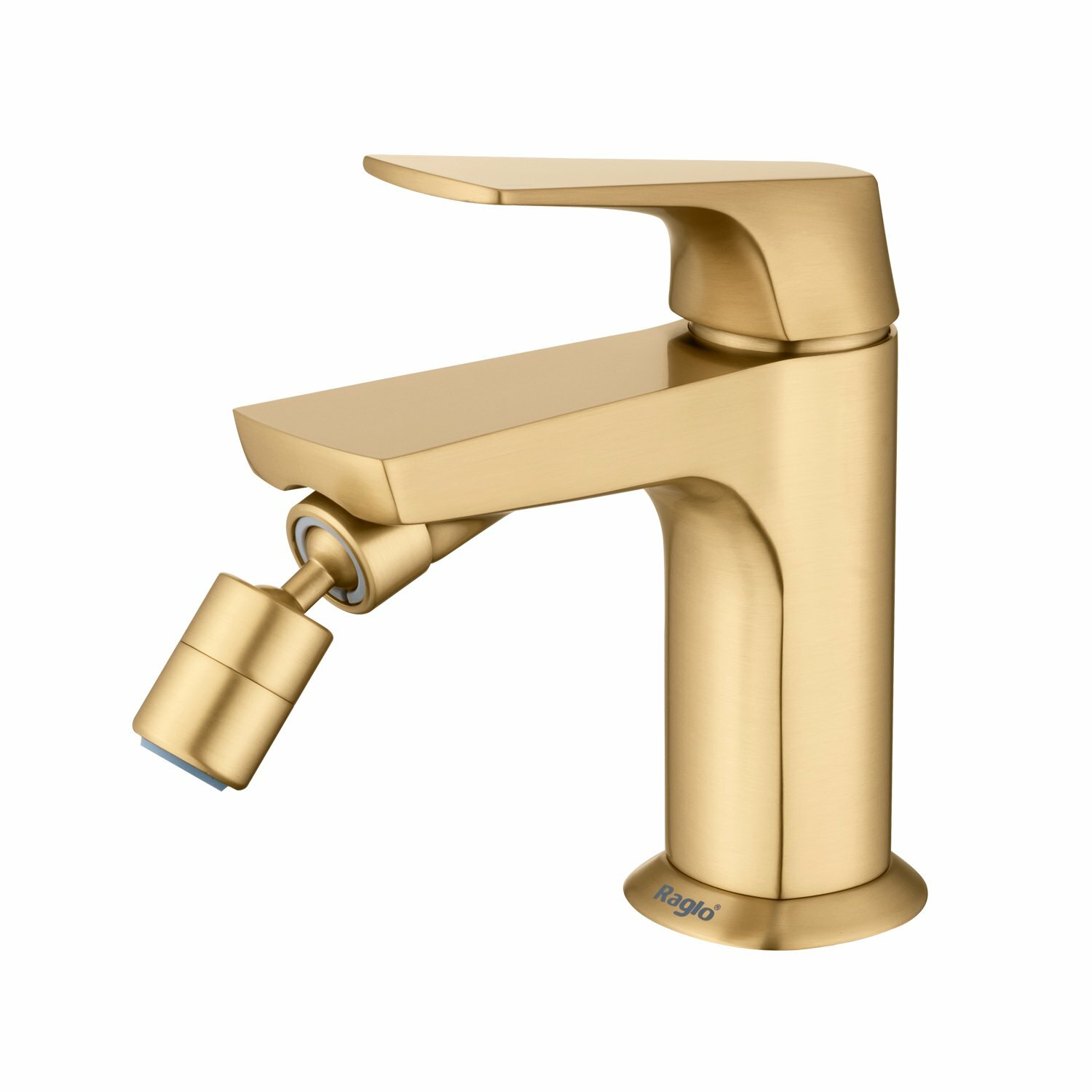 Смеситель Raglo "R07.50.03", для биде, латунь, сатин золотой