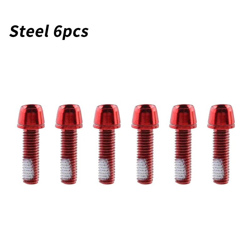 MUQZI 6 шт. болты выноса велосипеда M5x17 мм винт выноса руля велосипеда с шайбой велосипедные детали аксессуары