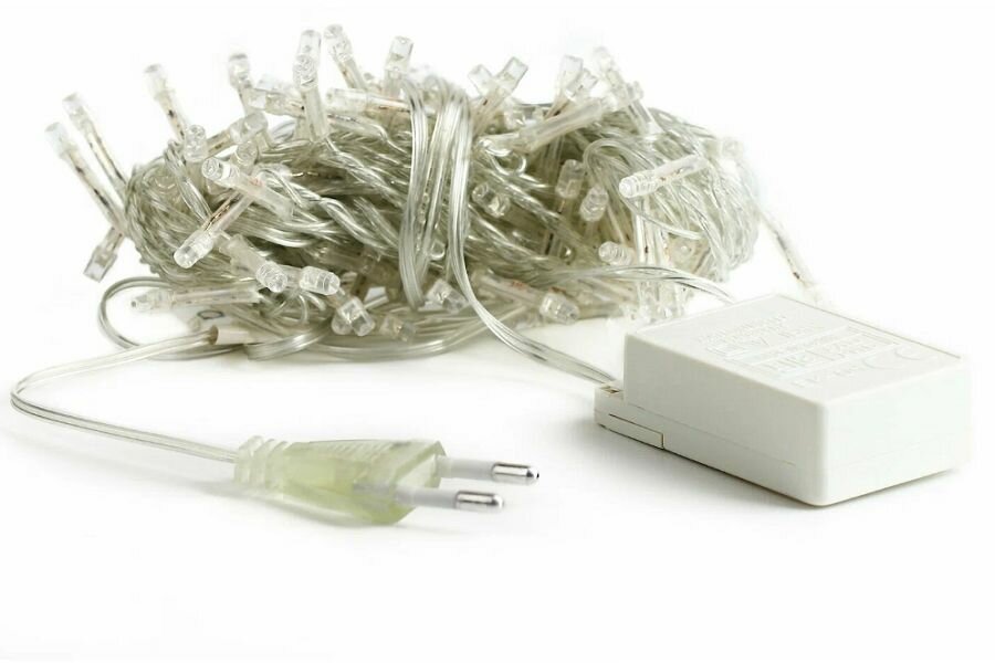 Гирлянда светодиодная 15 м 200L Желто-белый 8 режимов