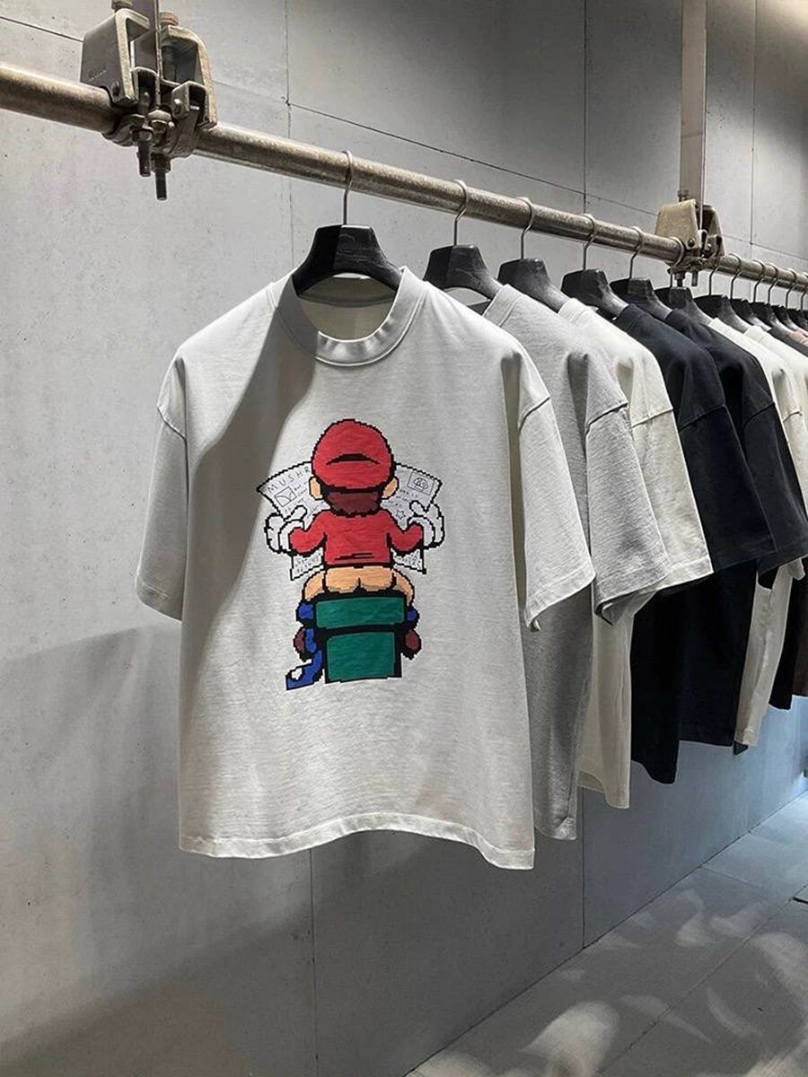 Футболка р. L, оверсайз унисекс