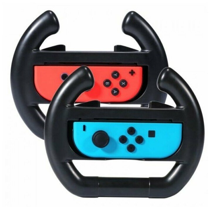 Держатель руль для Nintendo Switch Joy-Con 2 штуки, Controller Direction Wheel TNS-852, черный