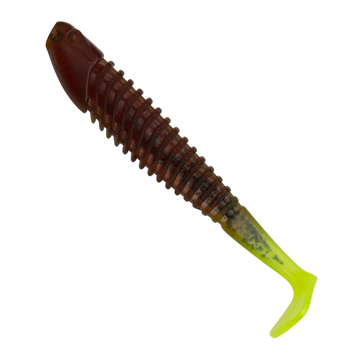 Силиконовые приманки BORODA BAITS YAKUDZA 70, 239-Motor Oil / Lemon