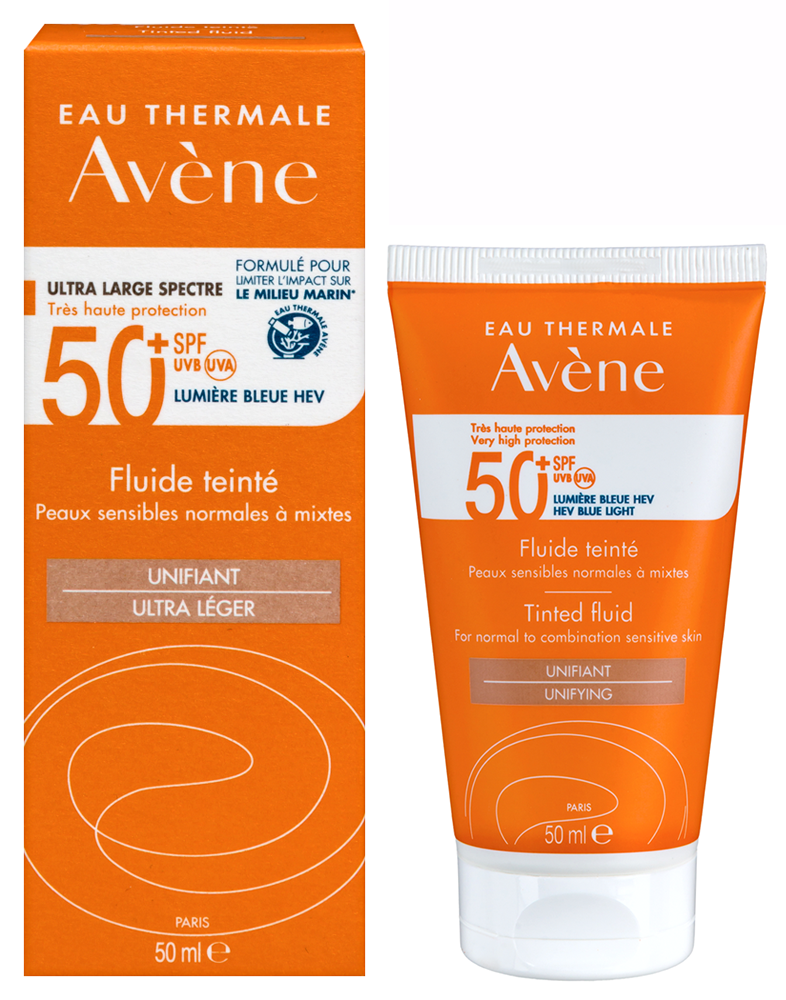 Avene флюид солнцезащитный тонирующий spf50+ 50 мл