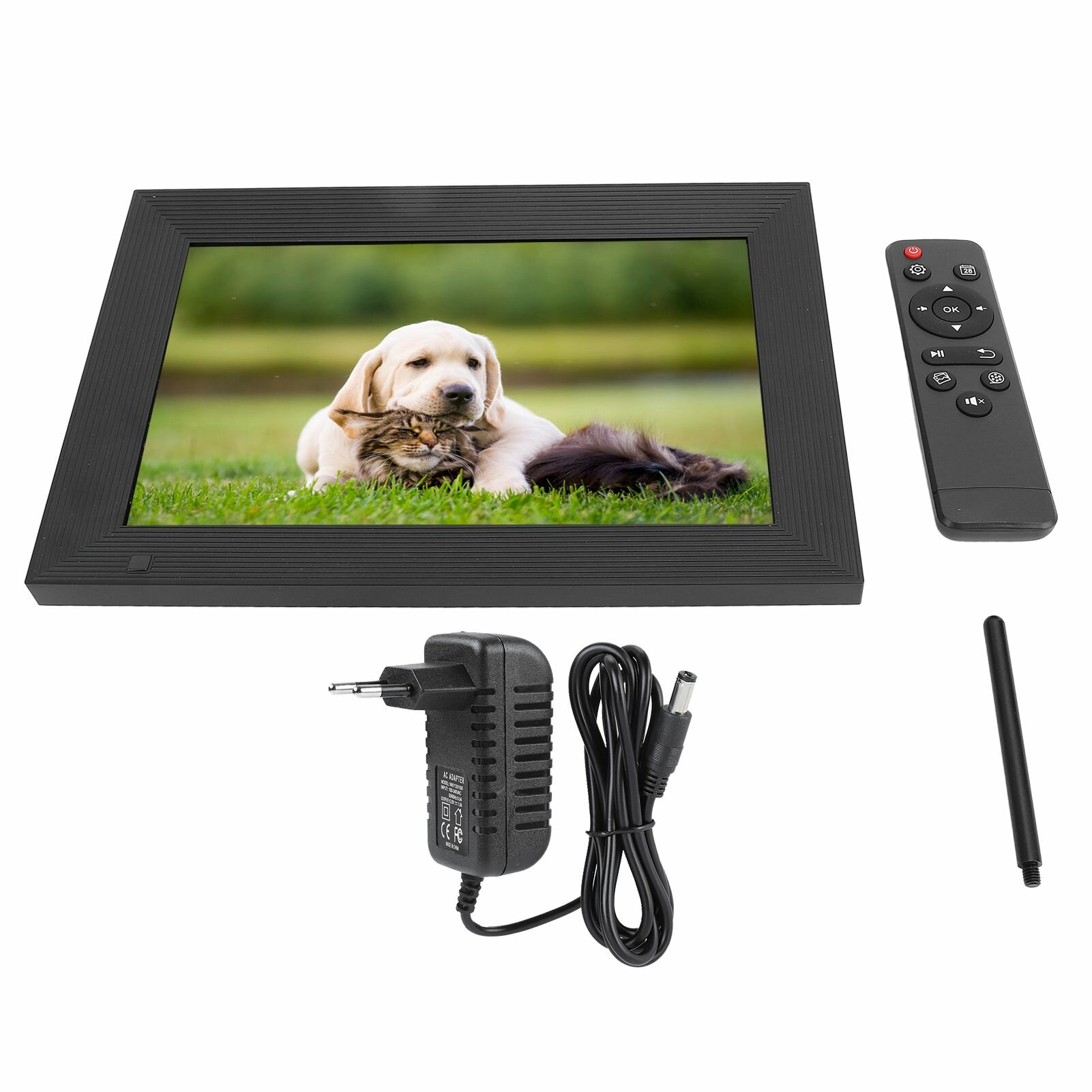 Цифровая фоторамка 10.1" IPS, таймер, музыка, пульт ДУ