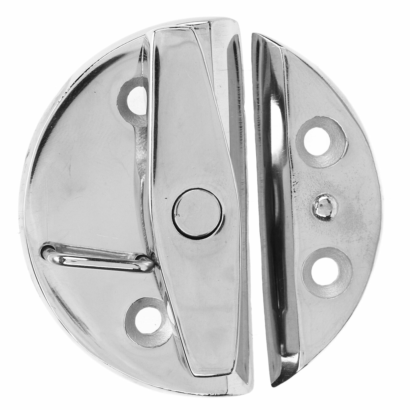 Круглая кнопка поворота, поворотная защелка, зеркальная отделка, поворотная защелка для лодки из нержавеющей стали морского класса