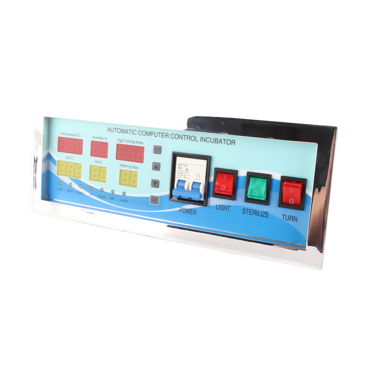 XM‑18G Инкубатор для яиц домашней птицы, автоматический датчик температуры и влажности для курицы, гуся, утки, 220 В