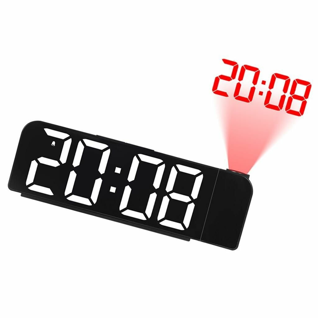 Будильник с большим LED-дисплеем и поворотом на 180