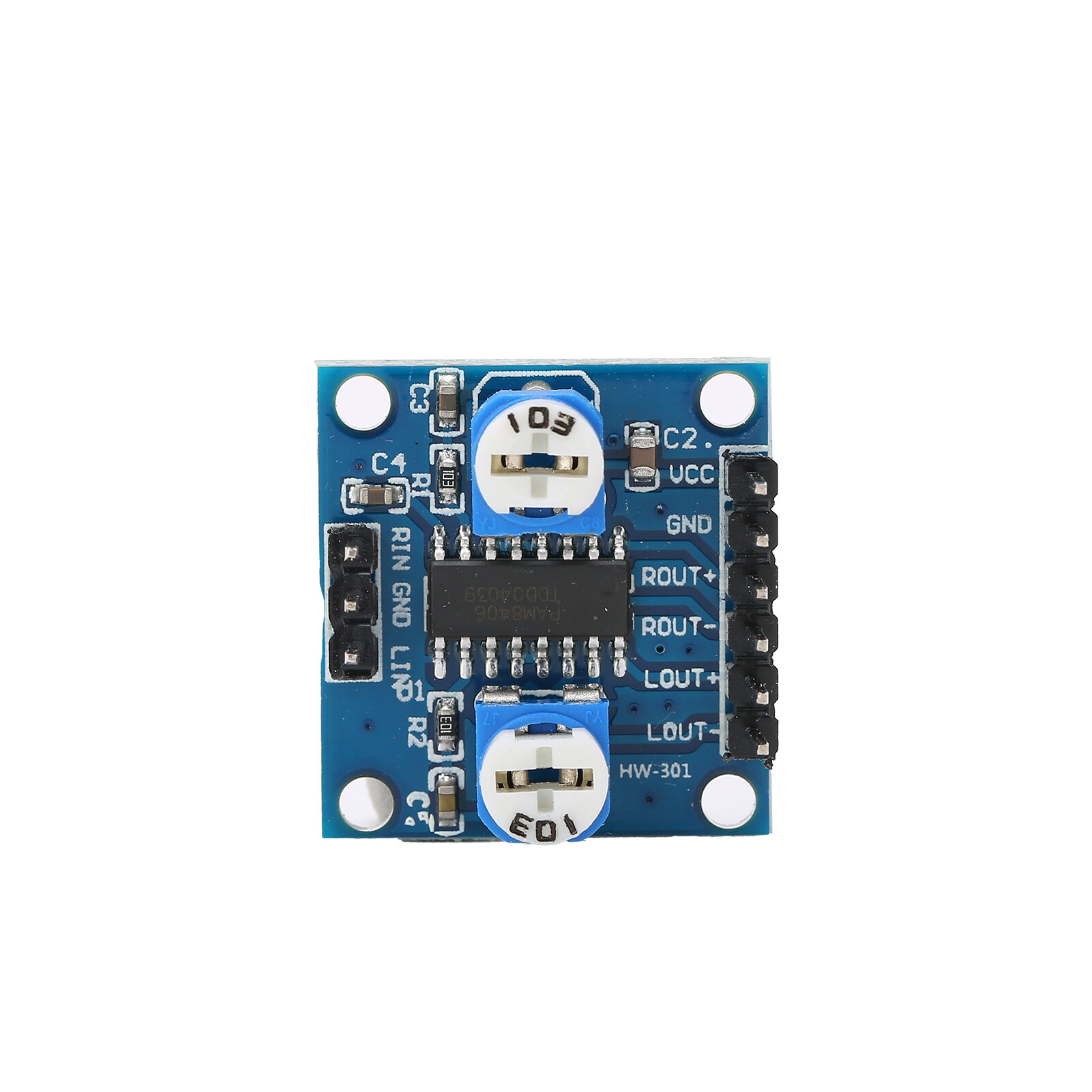 PAM8406 Digital Amplifier Board with Volume Potentiometer Stereo Noiseless Power 5Wx2