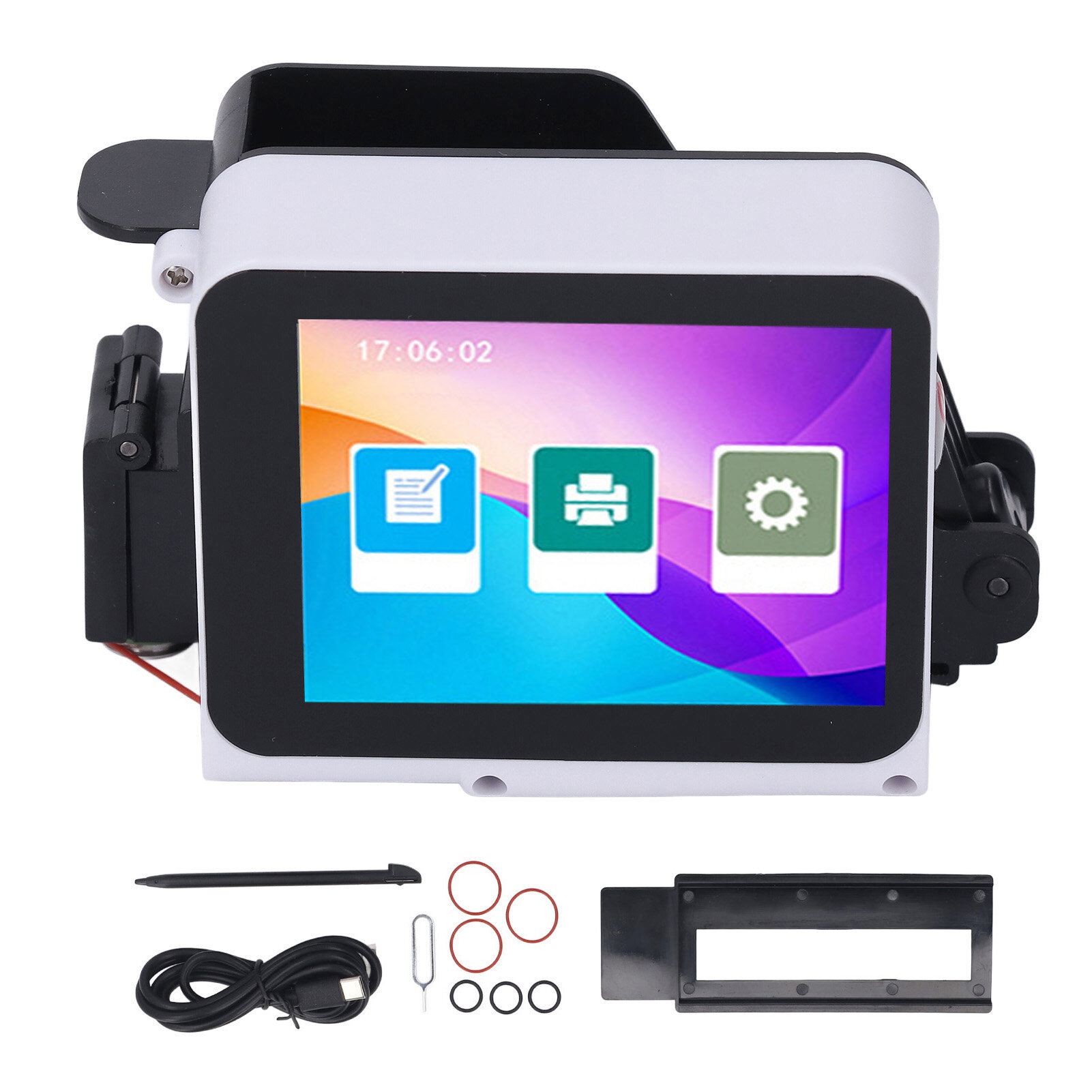 Портативный ручной струйный принтер, миниатюрный, с возможностью печати на 28 языках, диаметр отверстия 12,7 мм, на стеклянных пакетах, картонных коробках, деревянных и тканевых поверхностях, пластике.