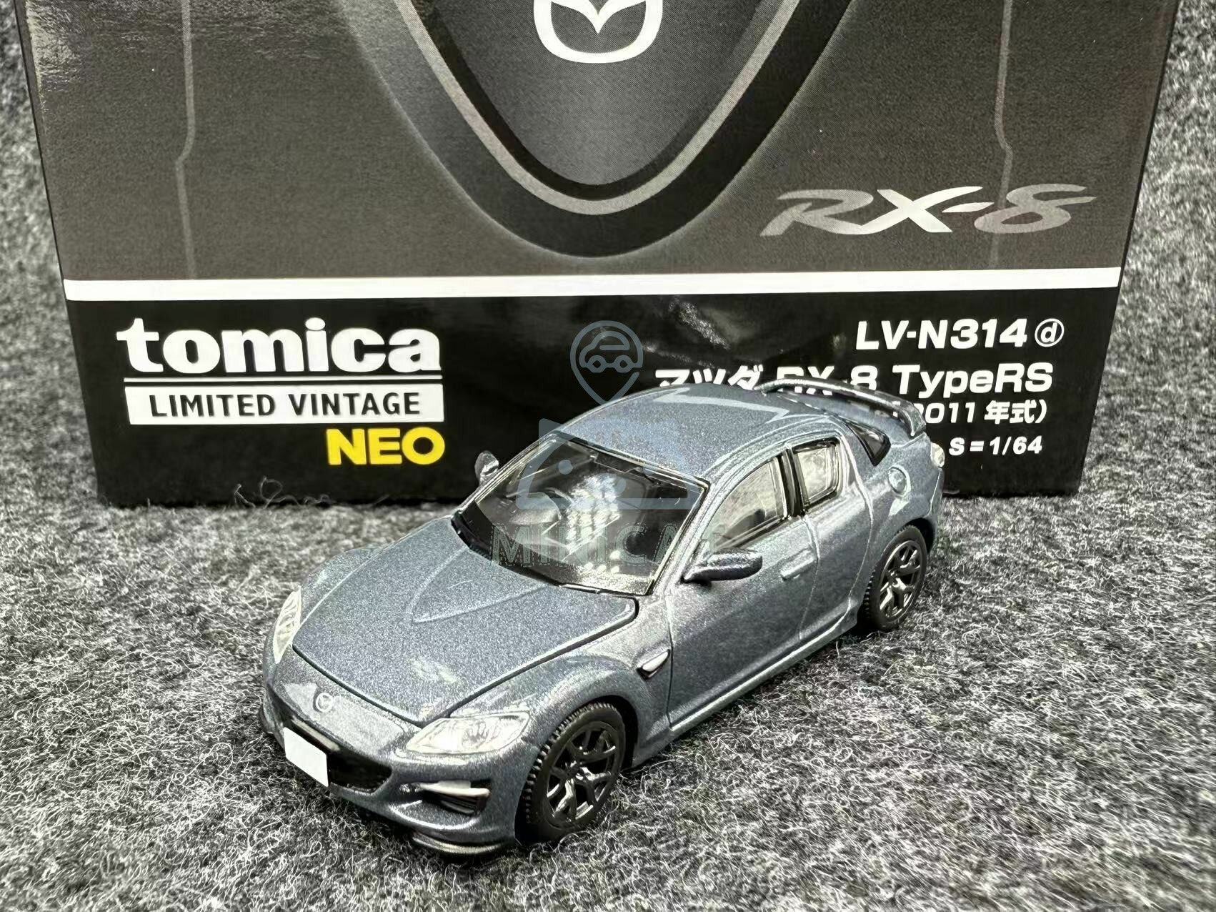 Машинка TOMYTEC TLV 1/64 Tomytec TLV LV-N314d Mazda RX-8 Type S 2011 Grey Die-cast Alloy Car Model Collection Gifts
