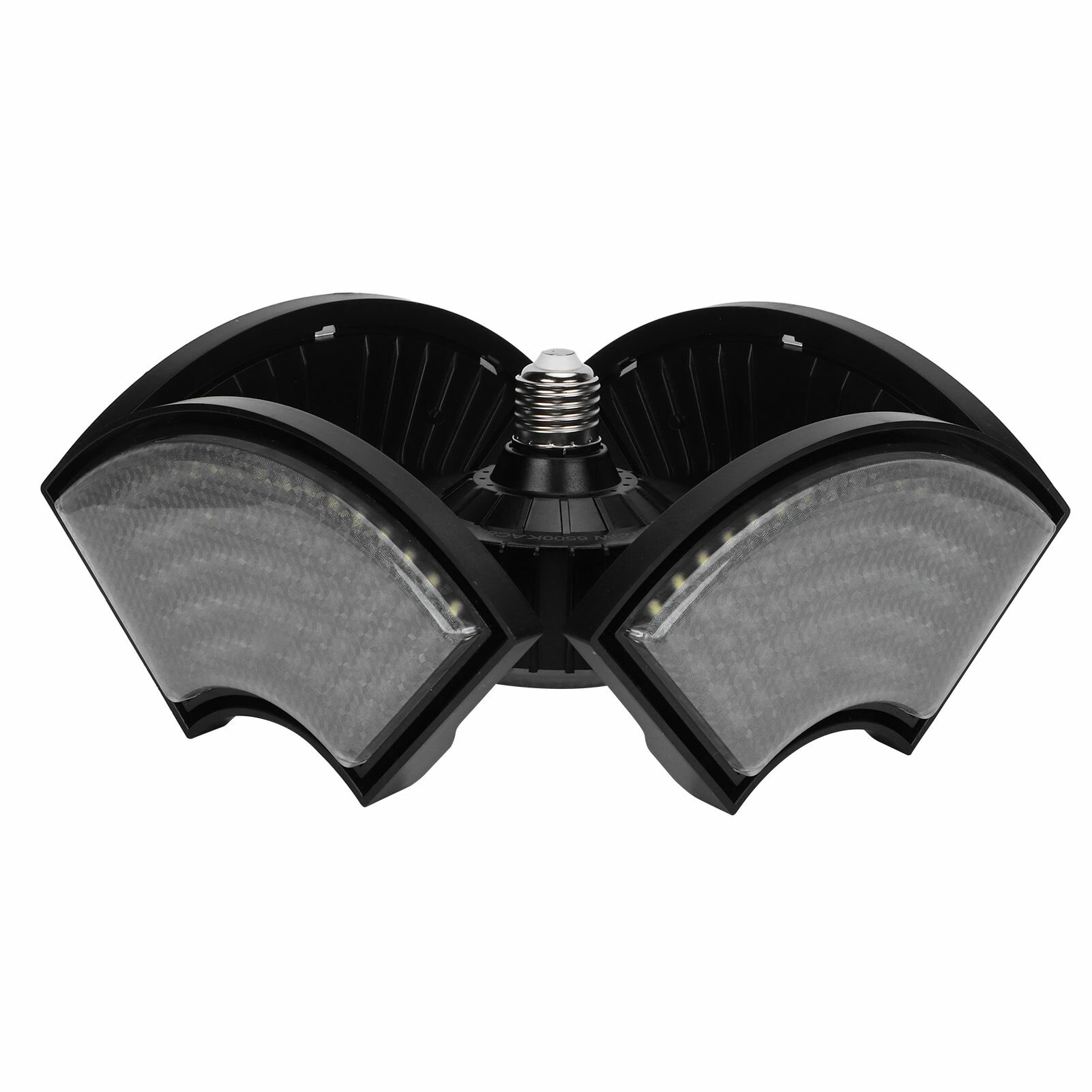 Лампа 120 Вт. Светодиодная 4-лопастная складная гаражная лампа E27 белого света. Деформируемое рабочее освещение 10200LM.