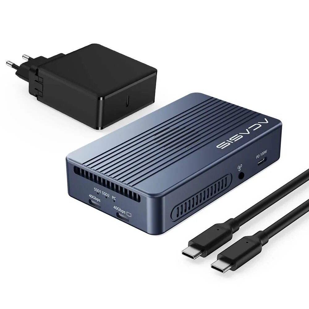 Док-станция Acasis 6 в 1 USB-C, Цвет: EU Plug