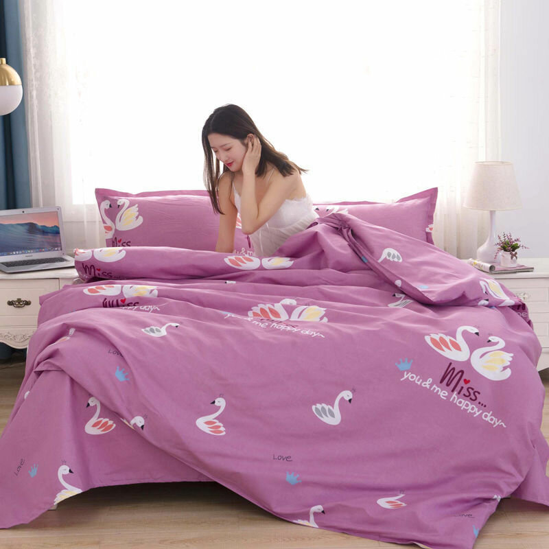 Утолщенный пододеяльник с начесом, цельный, саржевый пододеяльник с начесом, 1,5 м, односпальный/двуспальный пододеяльник для студенческого общежития,160*220cm