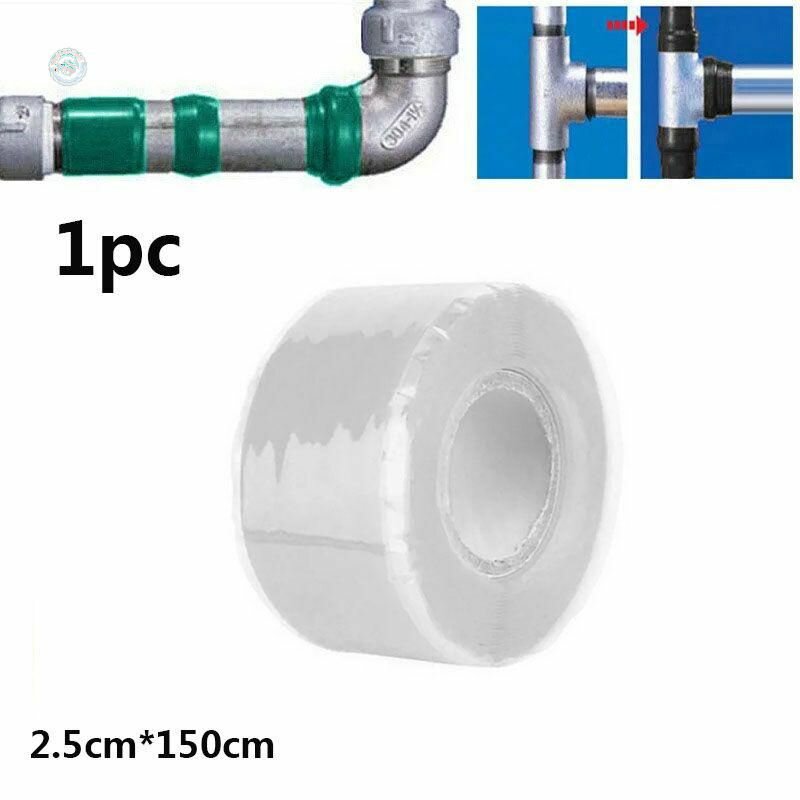 Сверхпрочная силиконовая самофиксирующаяся ремонтная лента для герметизации труб, радиаторов и кемпингового снаряжения, водонепроницаемая термостойкая изоляция от -50 до +260
