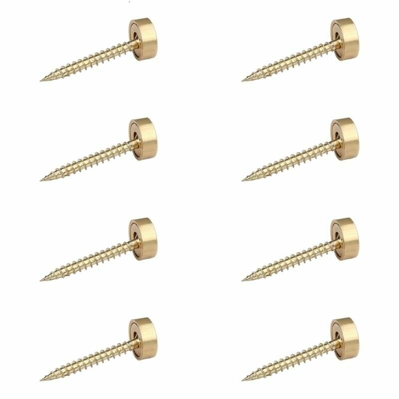 Антикварные латунные мебельные гвозди 9мм, цвет латуни 12мм