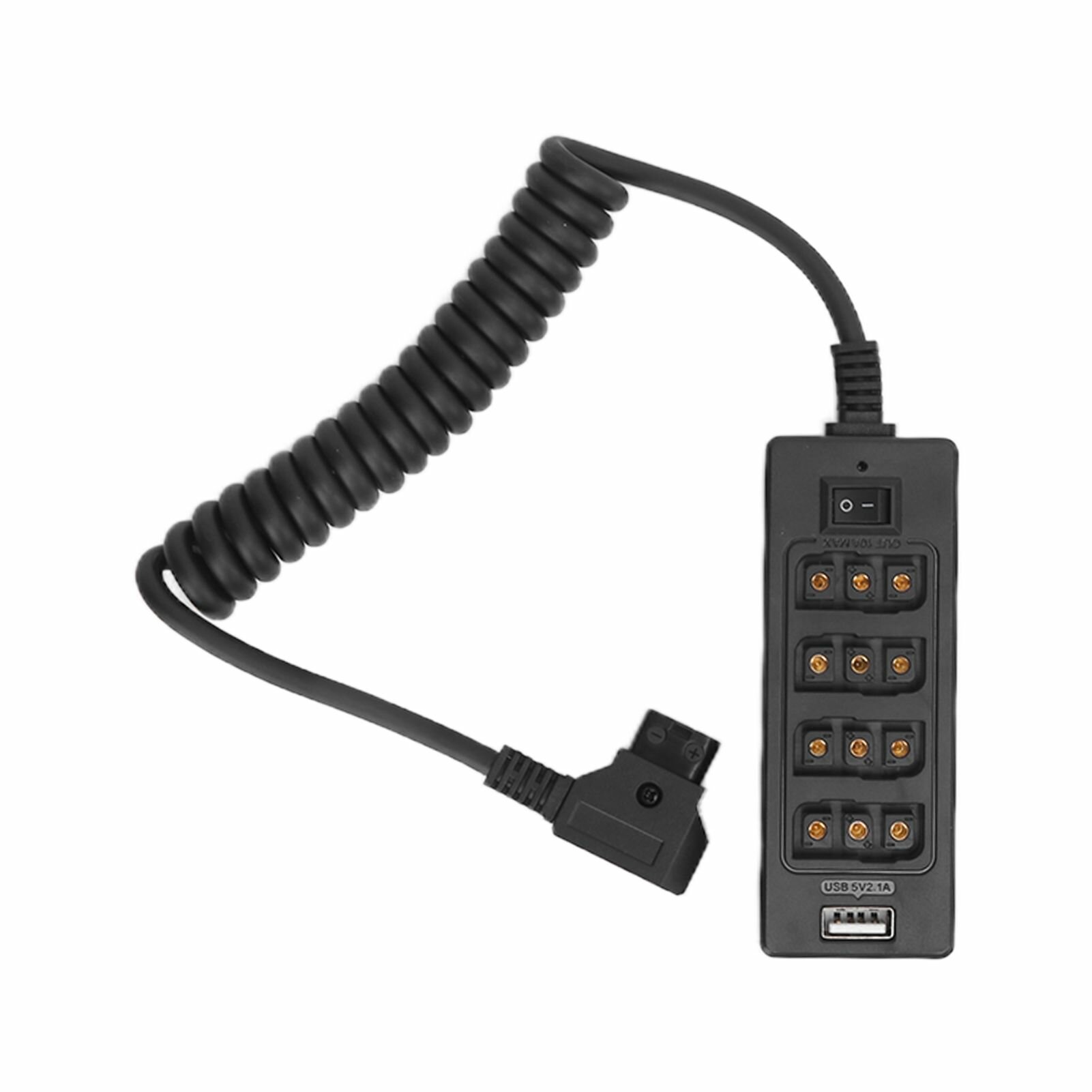 Разъем D TAP Male to 4 Port D TAP Female Splitter Power Cable Connector для ARRI RED Camera V Mount Battery Monitors (NJ482)