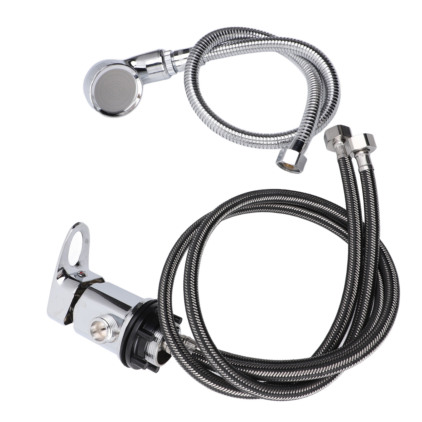 Смеситель для мойки с шампунем 80 см, хромированный, длинный шланг 70 см, комплект для парикмахерских, подходит для мойки в салоне