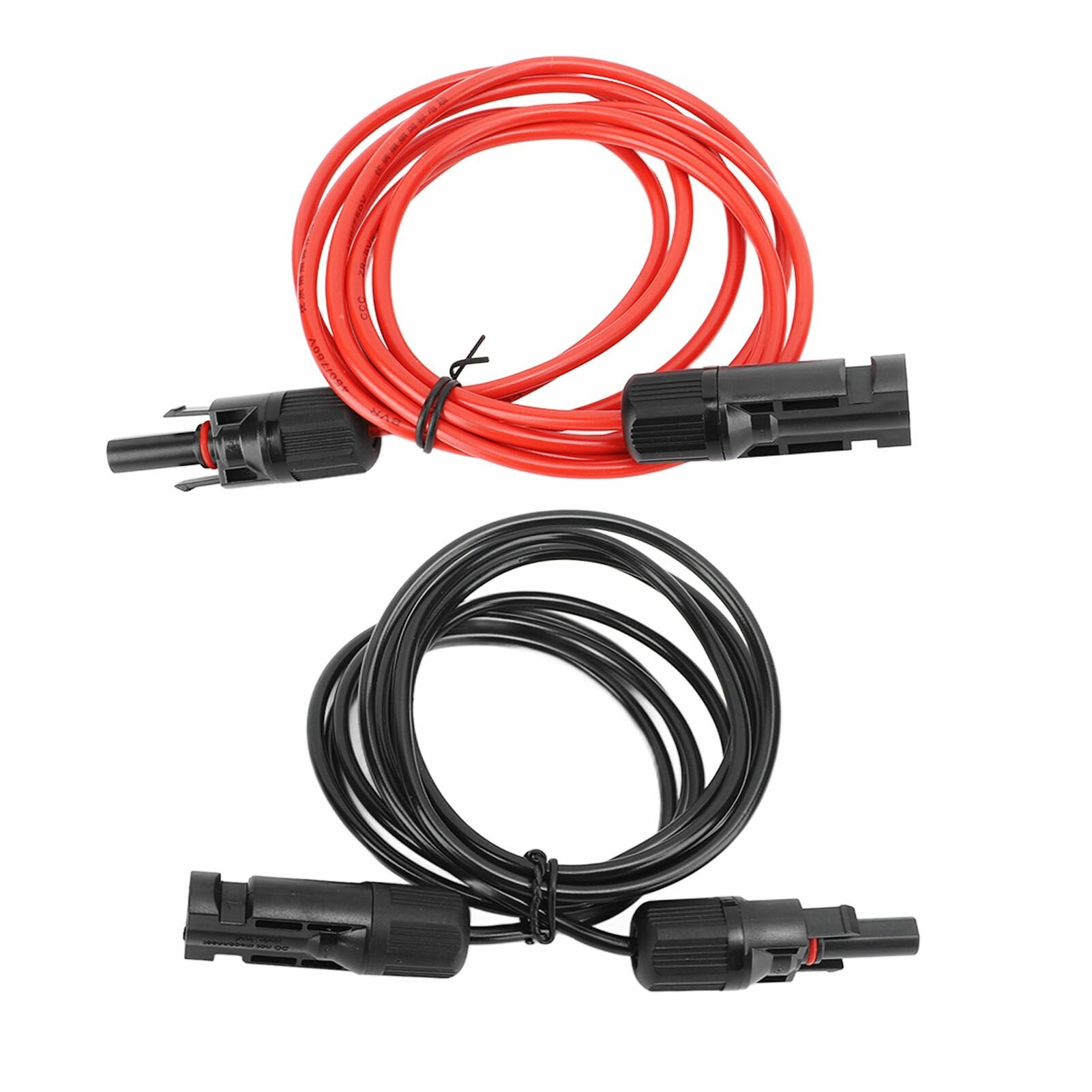2 м 6,6 фута 12AWG Удлинительный кабель для солнечной панели с разъемом мама и папа красный черный 2,5 мм
