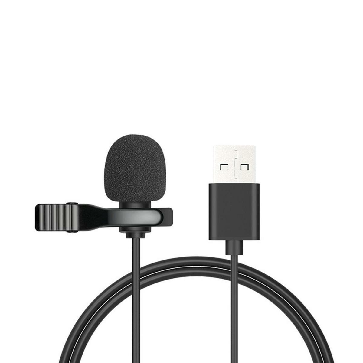USB Мини Микрофон 1.5м Lier Микрофон Клип-На Для Компьютерной Записи Чата