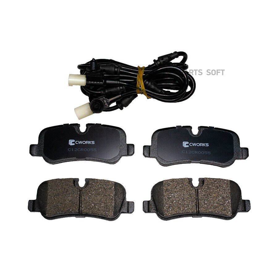 CWORKS Тормозные колодки задние, Low Metallic