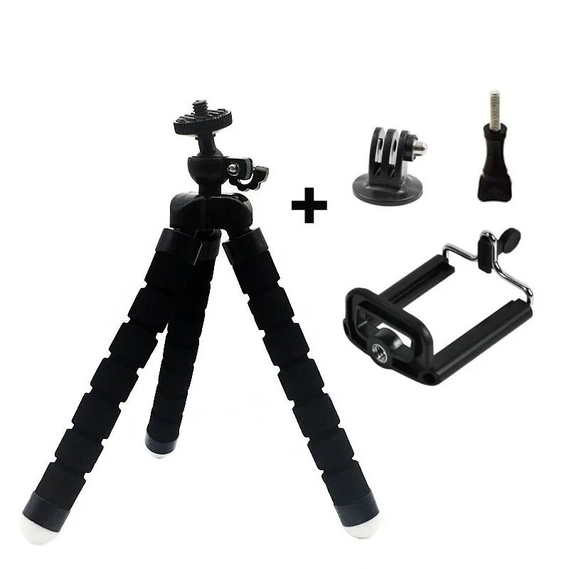 Гибкий мини-штатив-осьминог для GoPro, Цвет: Tripod-3
