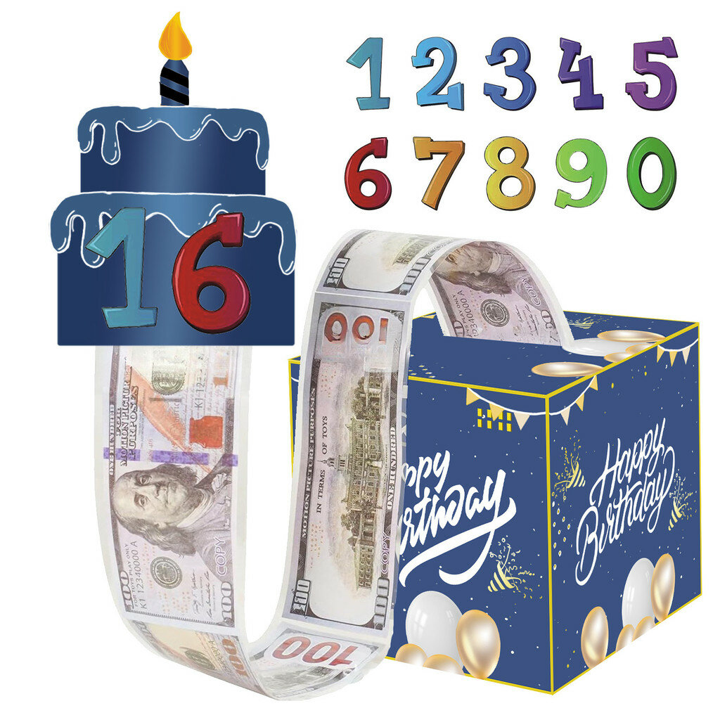 Золотой diy денежный держатель с ярким дизайном для украшения праздничных мероприятий и подарков стиль 5