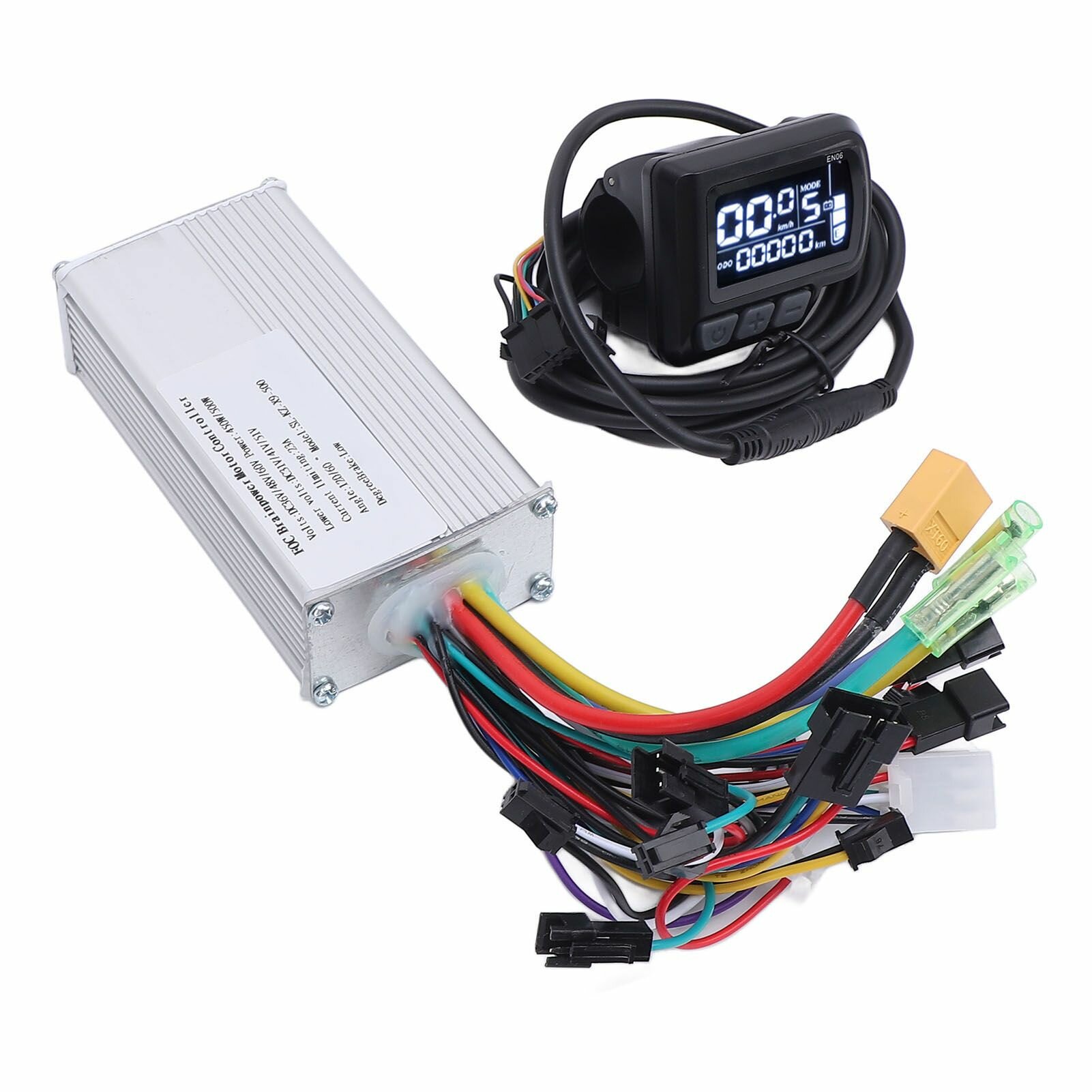 Бесщеточный контроллер электровелосипеда с LCD дисплеем, плавное управление, 36V 48V 60V, 450W 500W