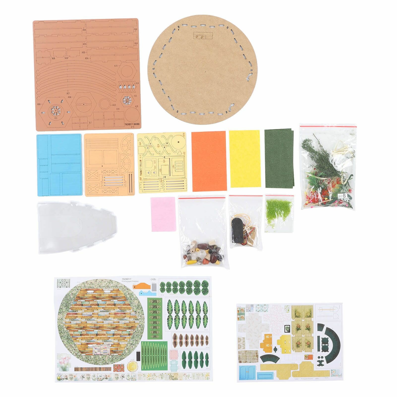 Миниатюрный комплект домика 1:24, простая сборка, высокая безопасность, деревянный кукольный домик для координации рук и глаз, комплект для детей, взрослых, подростков