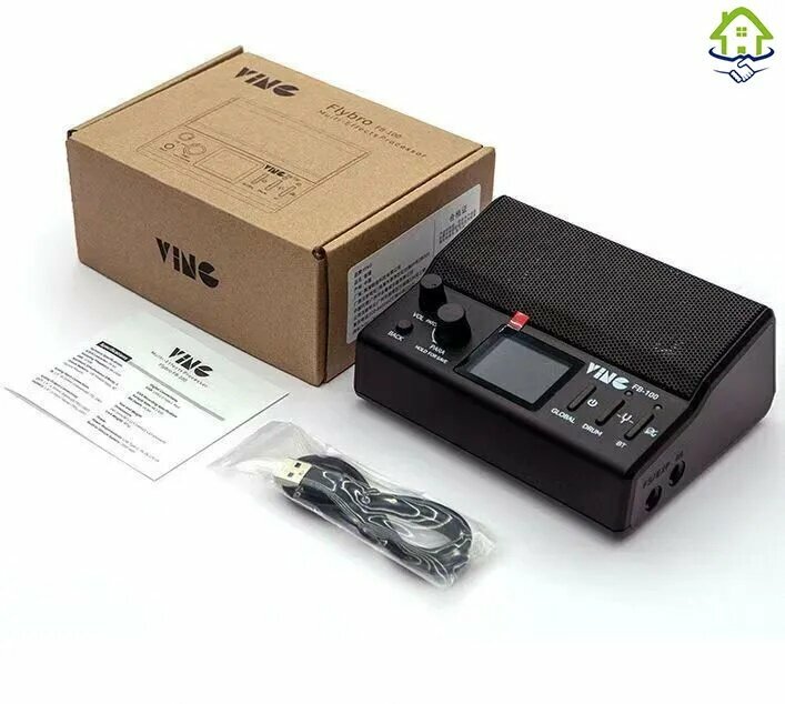 VING FB-100 многофункциональный профессиональный гитарный эффектор Bluetooth-динамика 2-в-1