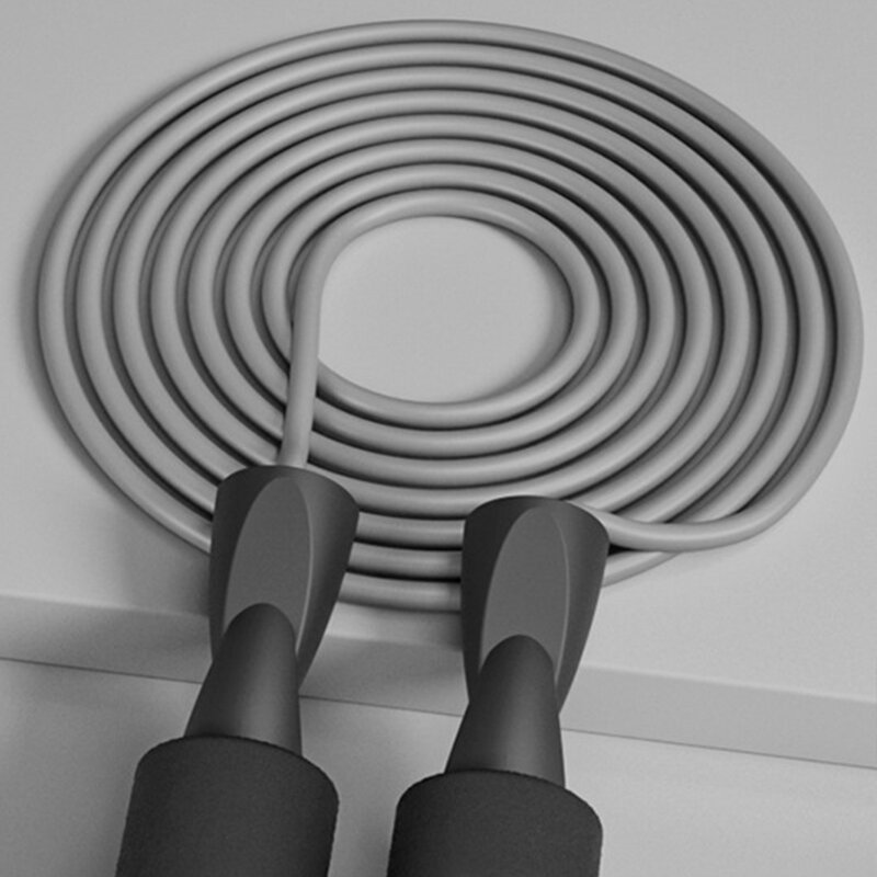 Беспроводная скакалка с двойным подшипником, утяжеленная скакалка для фитнеса, экзамена, скакалка для взрослых, студентов, детей, черная