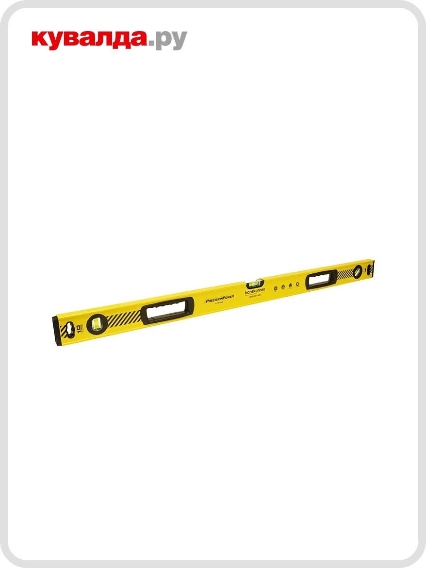 Уровень строительный HANSKONNER HK2015-01-1000 алюм. 1000мм,3 колбы, магнит