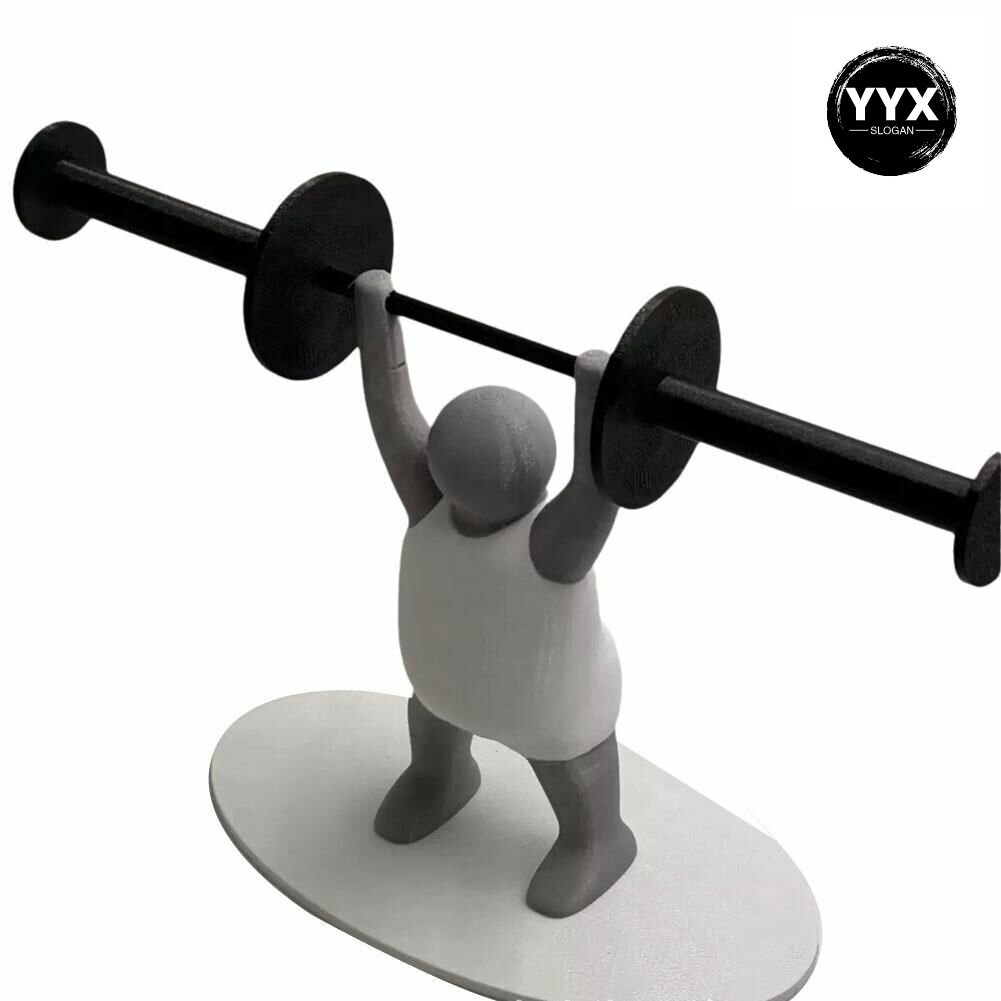Фигурка тяжелоатлета Туалетный рулон Держатель для бумаги 3D